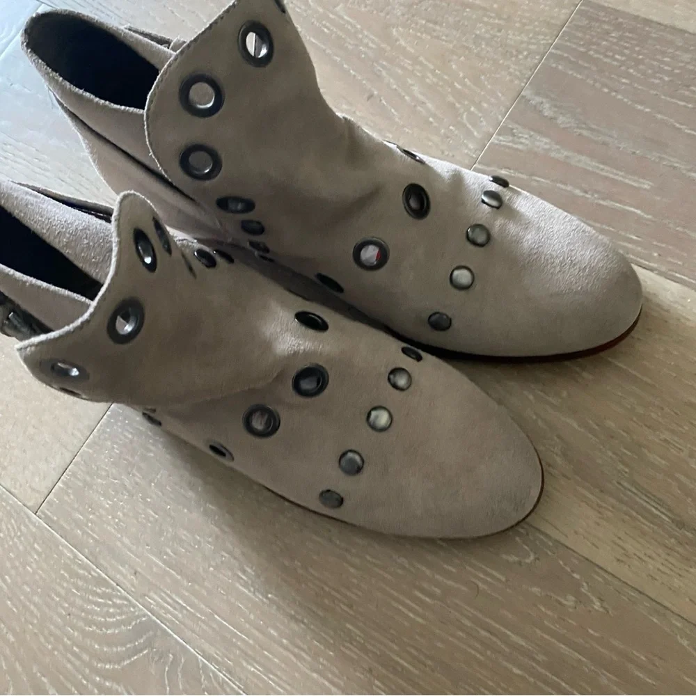 Sam Edelman | Shoes | Sam Edelman Pedra Split Strap Rivets Shaft Suede ...